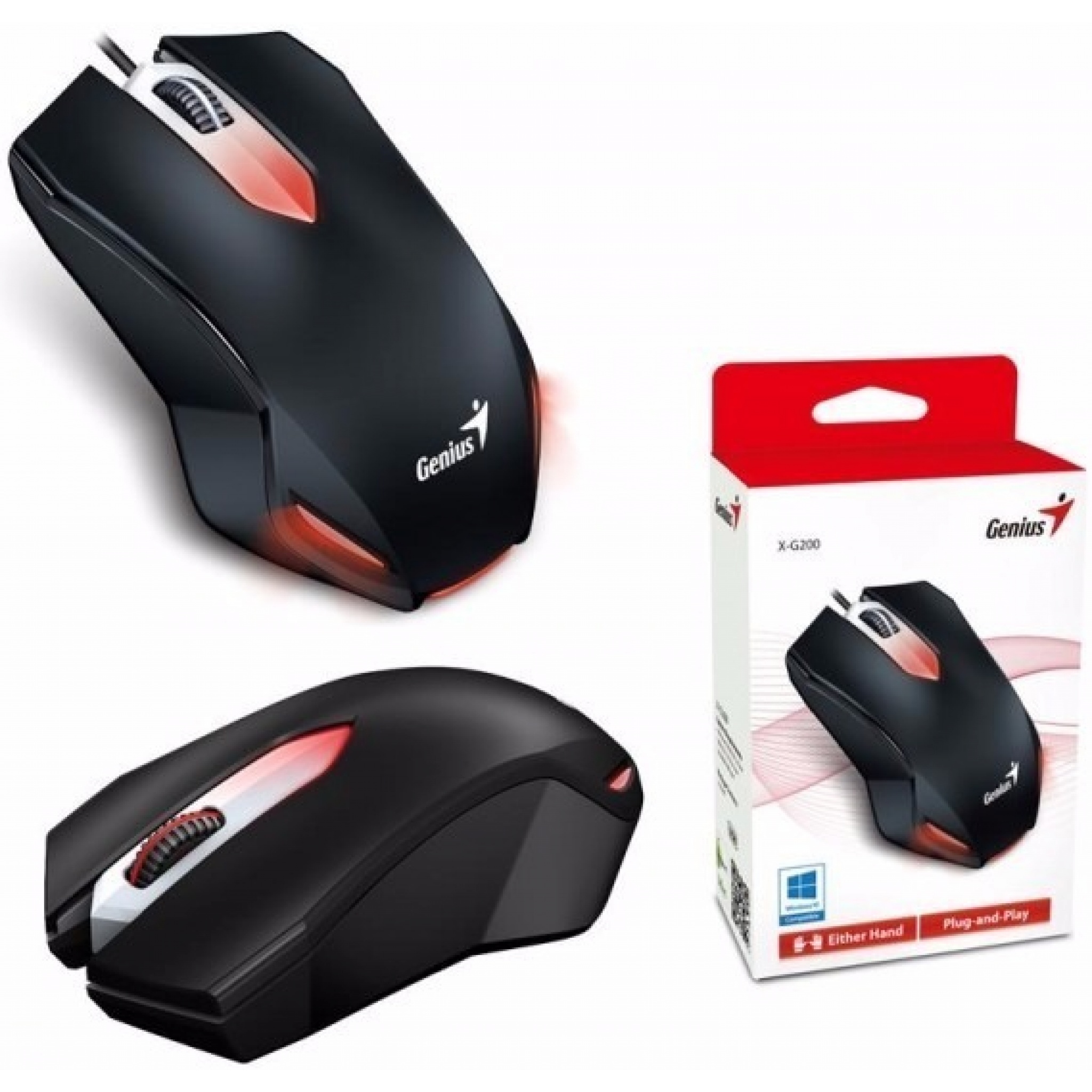 Mouse Gamer Genius X-g200 Con Luces Led, Diseño Ambidiestro | KoneeT ...