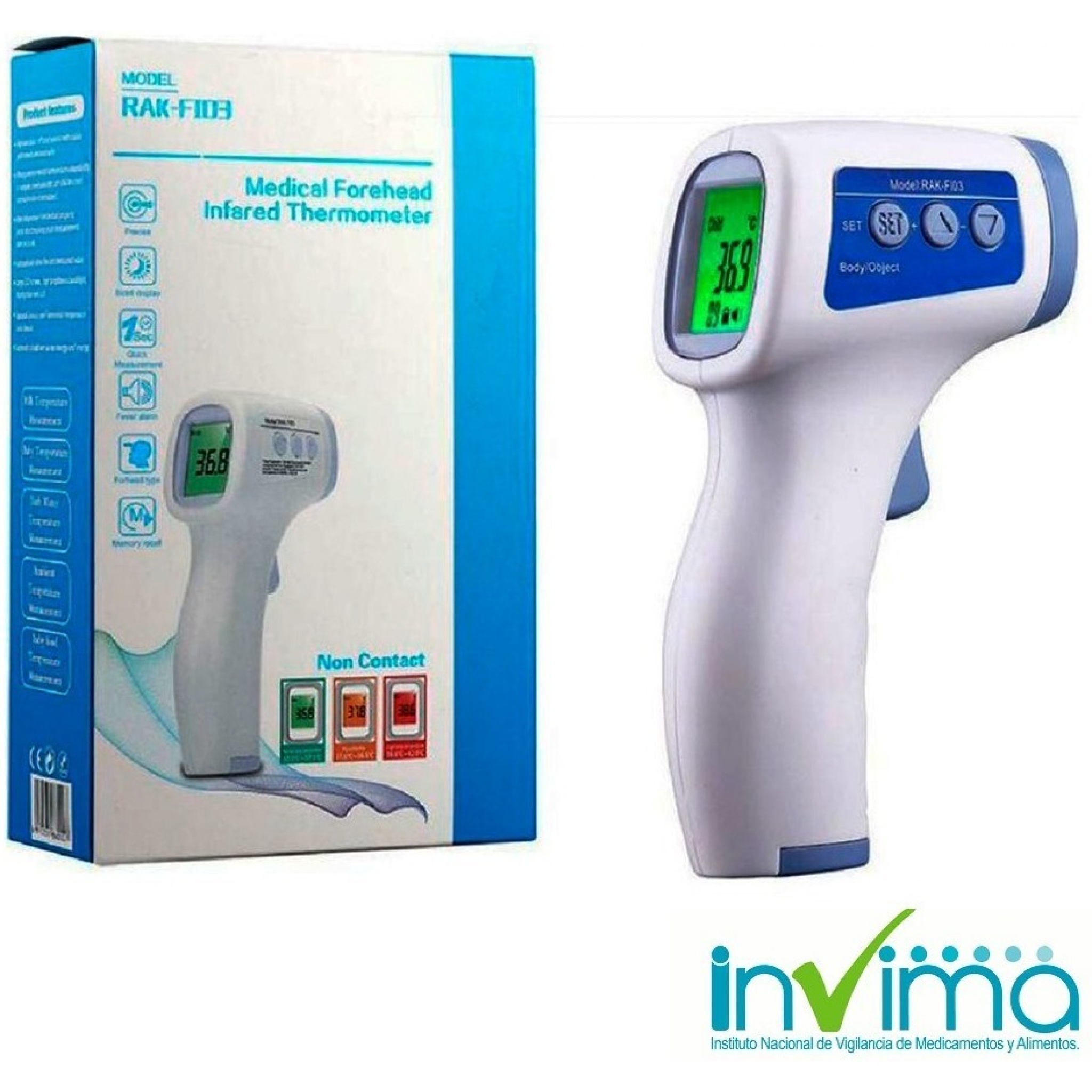 Termómetro Infrarrojo Digital Temperatura Cuerpo | KoneeT - Tu Experto ...